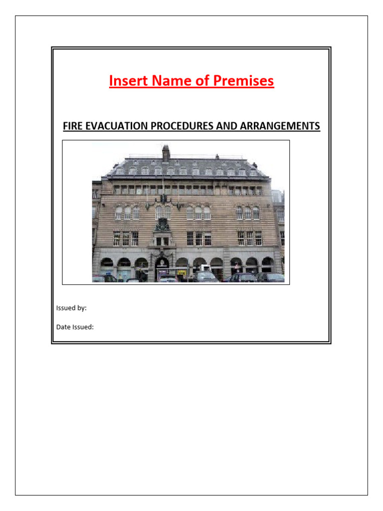 Evac Plan Template Cos 2 | PDF | Emergency Evacuation | Emergency