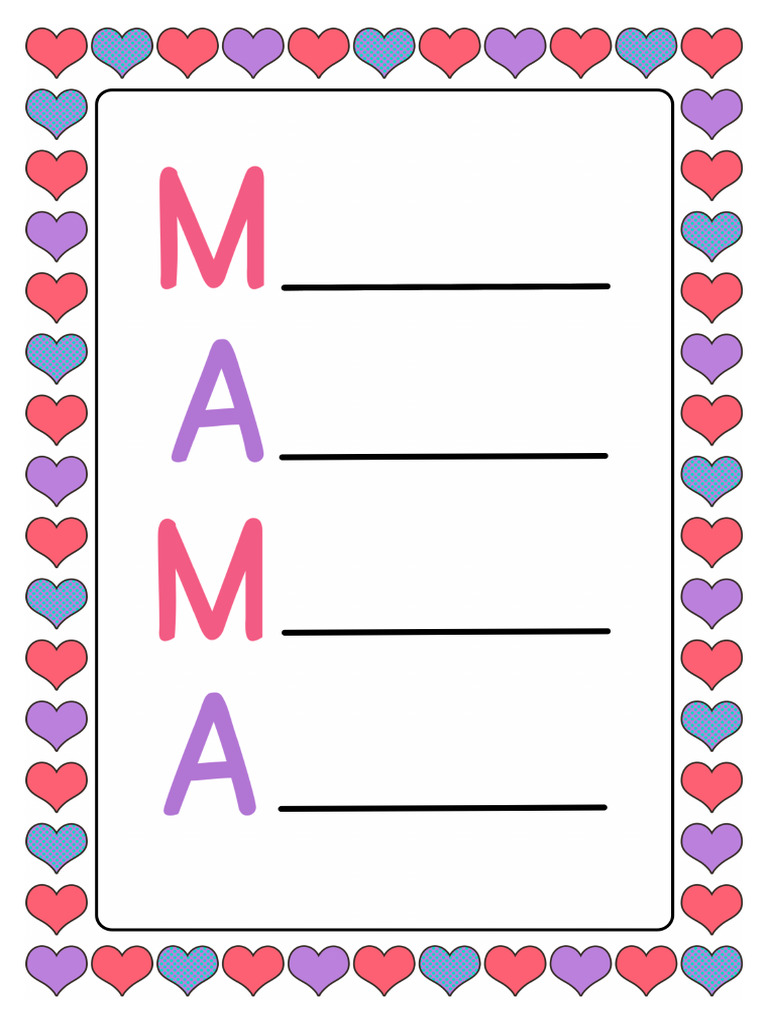 Acrósticos Día de La Madre | PDF