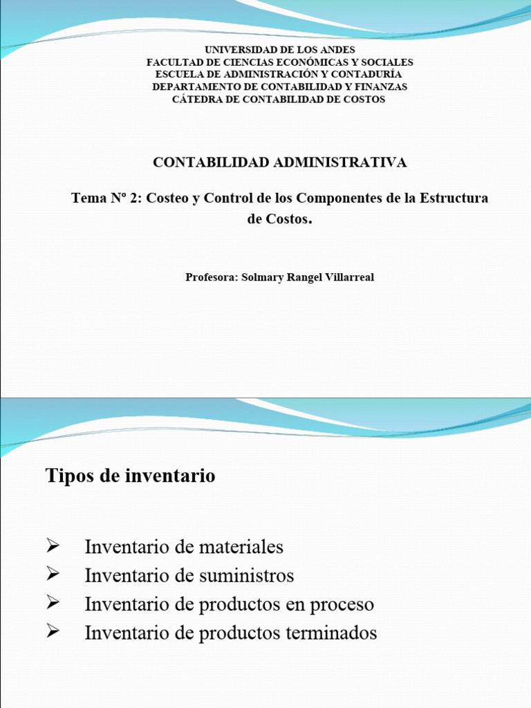 Tema 2 Cont Adm | PDF | Inventario | Salario Tema 2 Cont Adm | PDF | Inventario | Salario