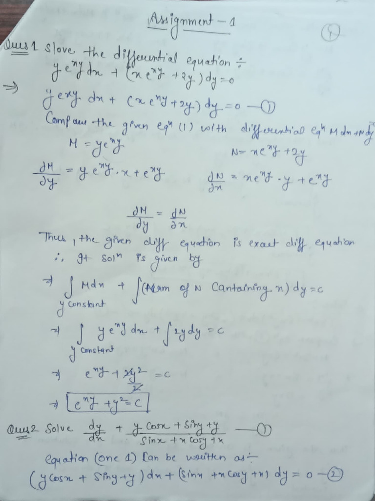 Maths Assignment Solution | PDF
