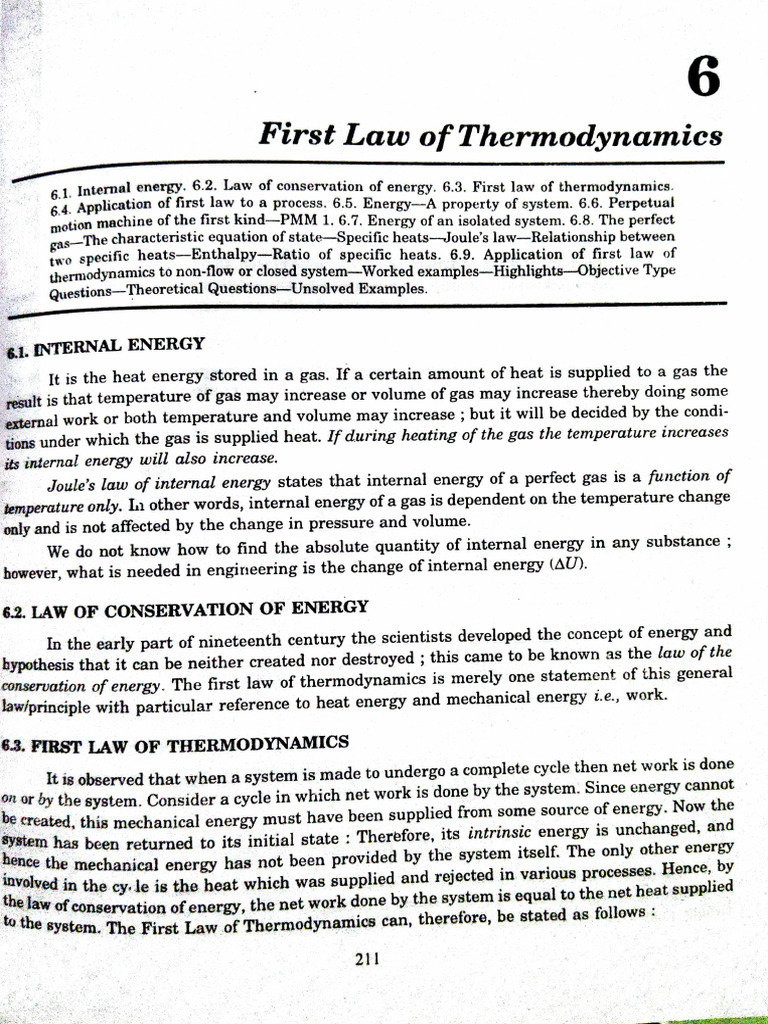 Bme Thermo 1st Law by Rajput | PDF