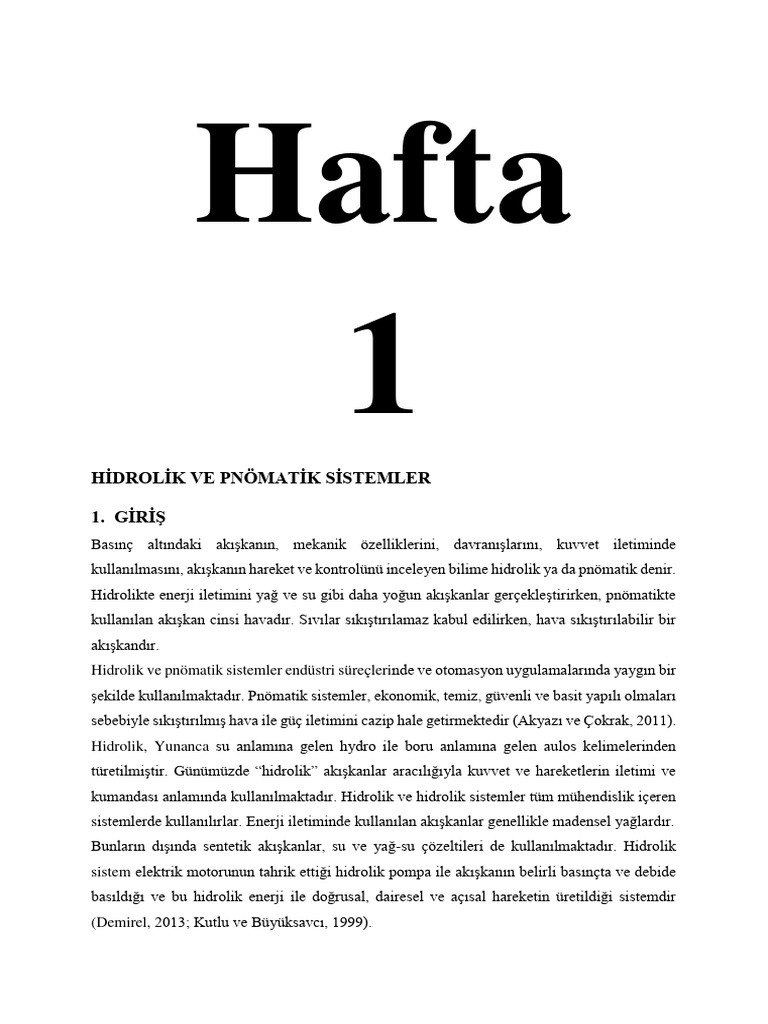 Hafta 1 | PDF