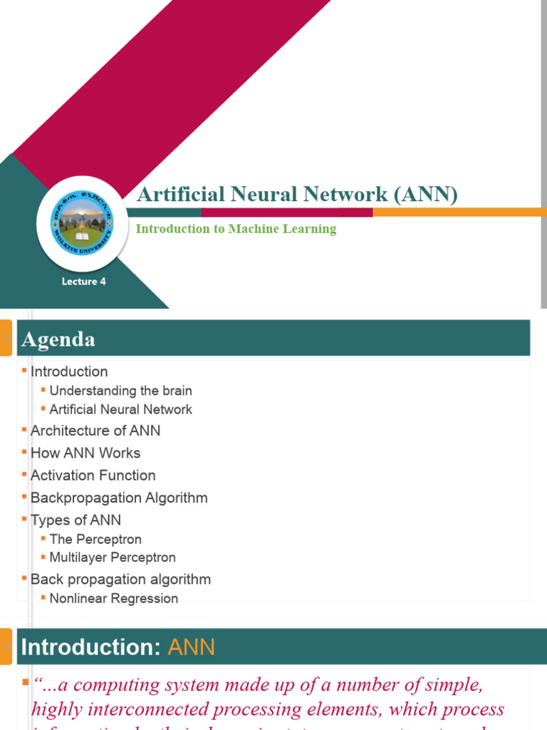 ML Ch-4 Artificial Neural Network | PDF | Artificial Neural Network | Neuron