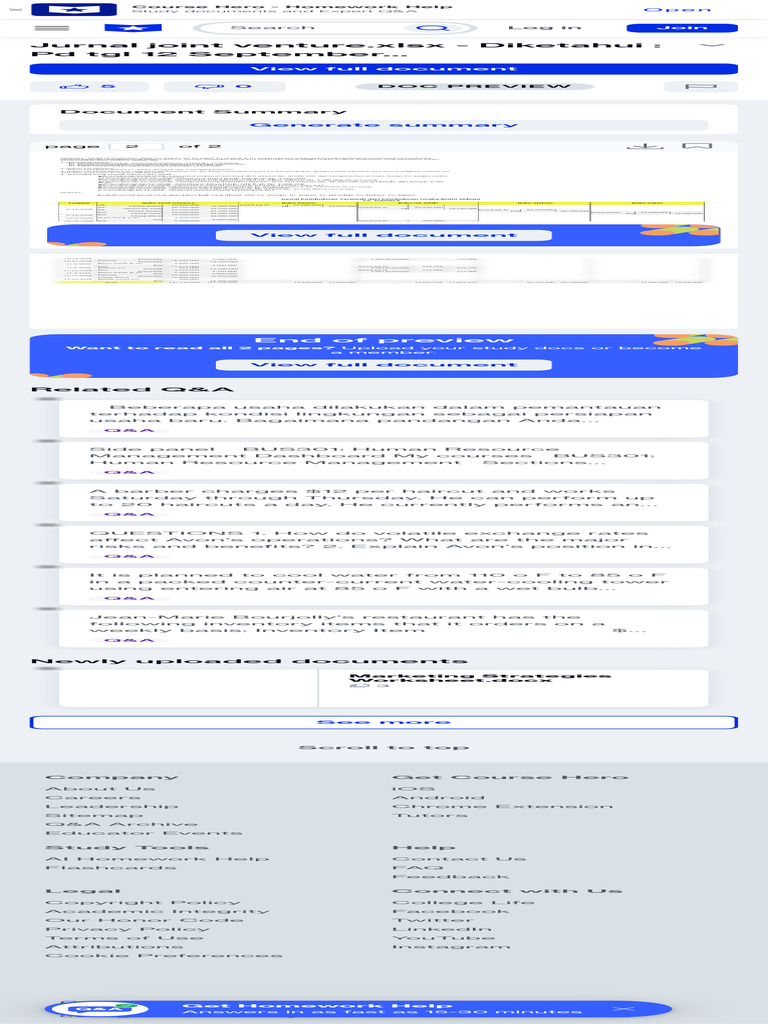 Jurnal Joint Venture - XLSX - Diketahui PD TGL 12 September 2008 Tn. Daitan Tn. Na Adzki Tn ...