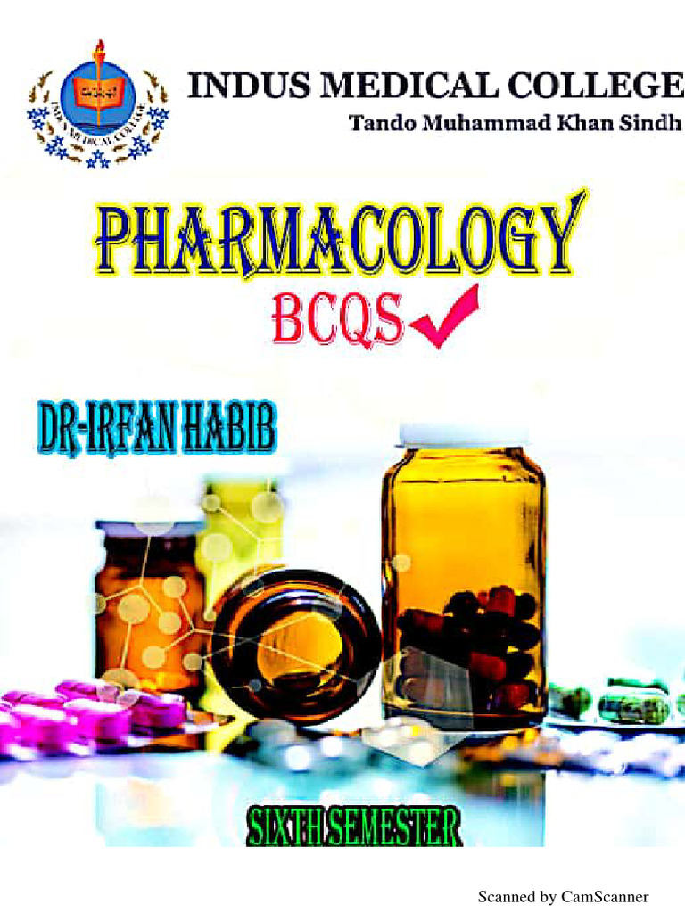 Pharmacology Bcqs by Dr-Irfan Habib | PDF | Clinical Medicine | Medical Specialties