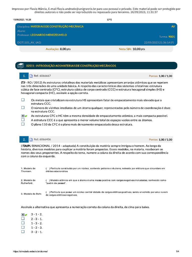 Porva Passei Direto 3 | PDF