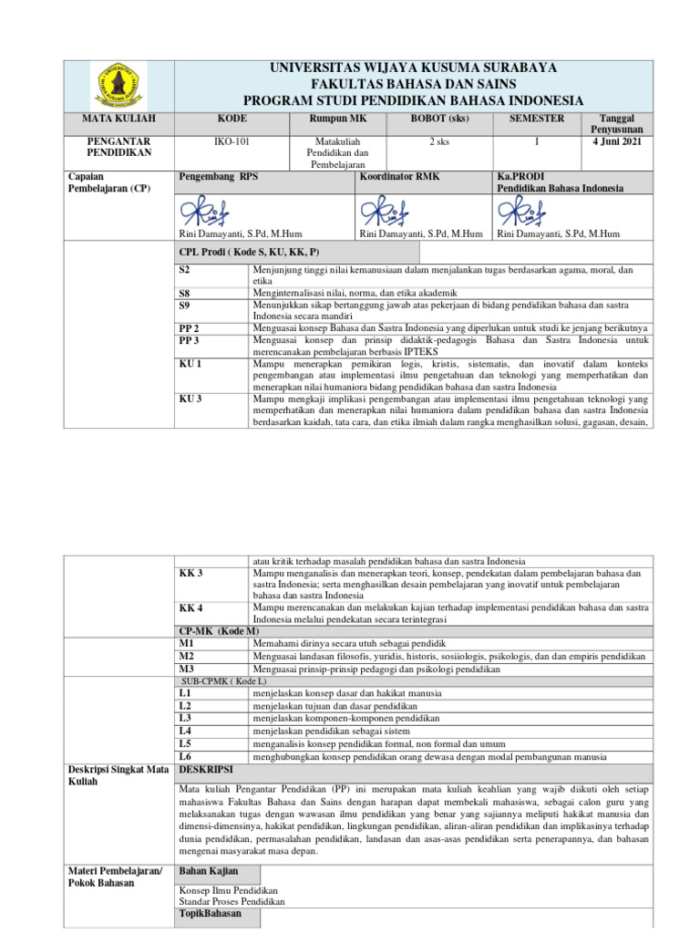 IKO 101 Pengantar Pendidikan | PDF