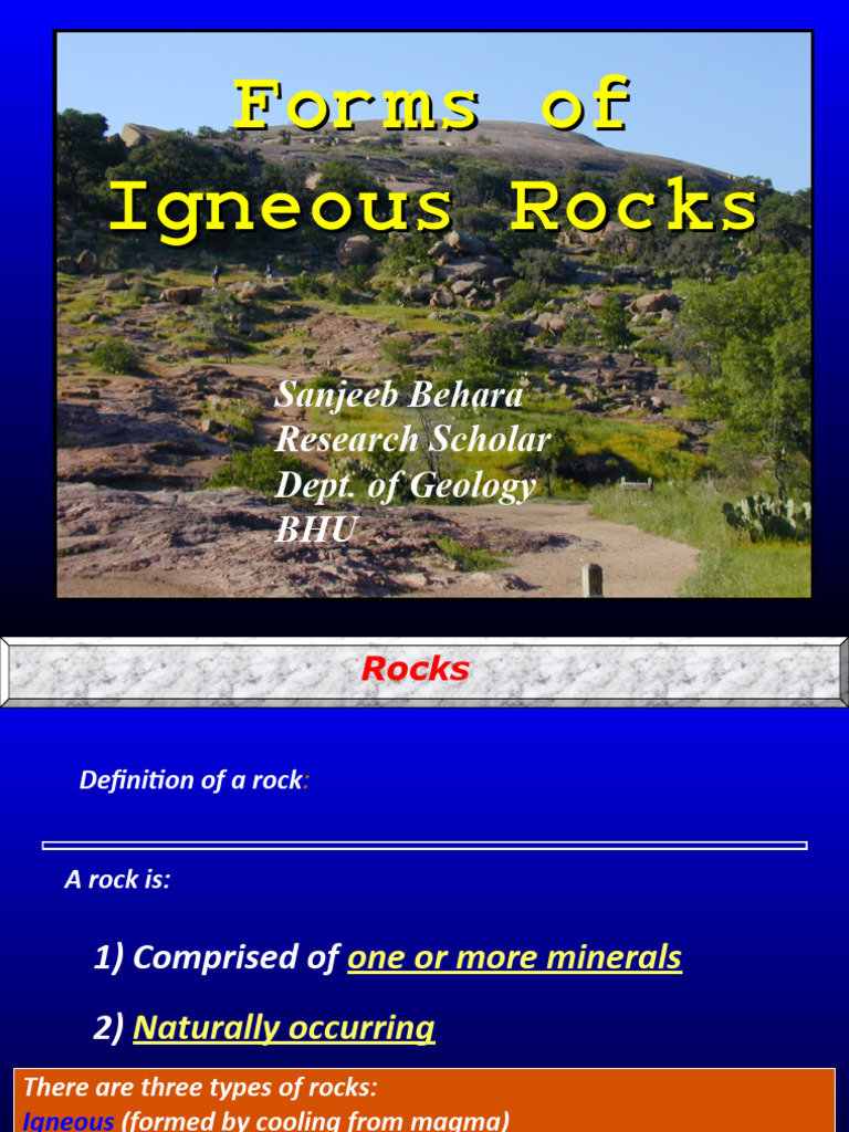 4th-Forms of Igneous Rocks | PDF | Igneous Rock | Rock (Geology)