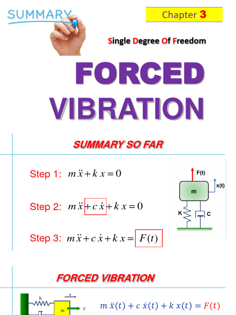 Tutorial 4 - Solutions - Forced Vibrations | PDF | Resonance | Damping