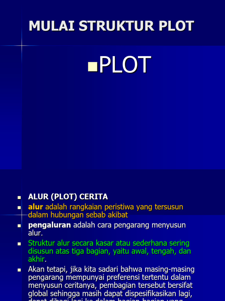 Analisis Fiksi (4) Plot-1 | PDF