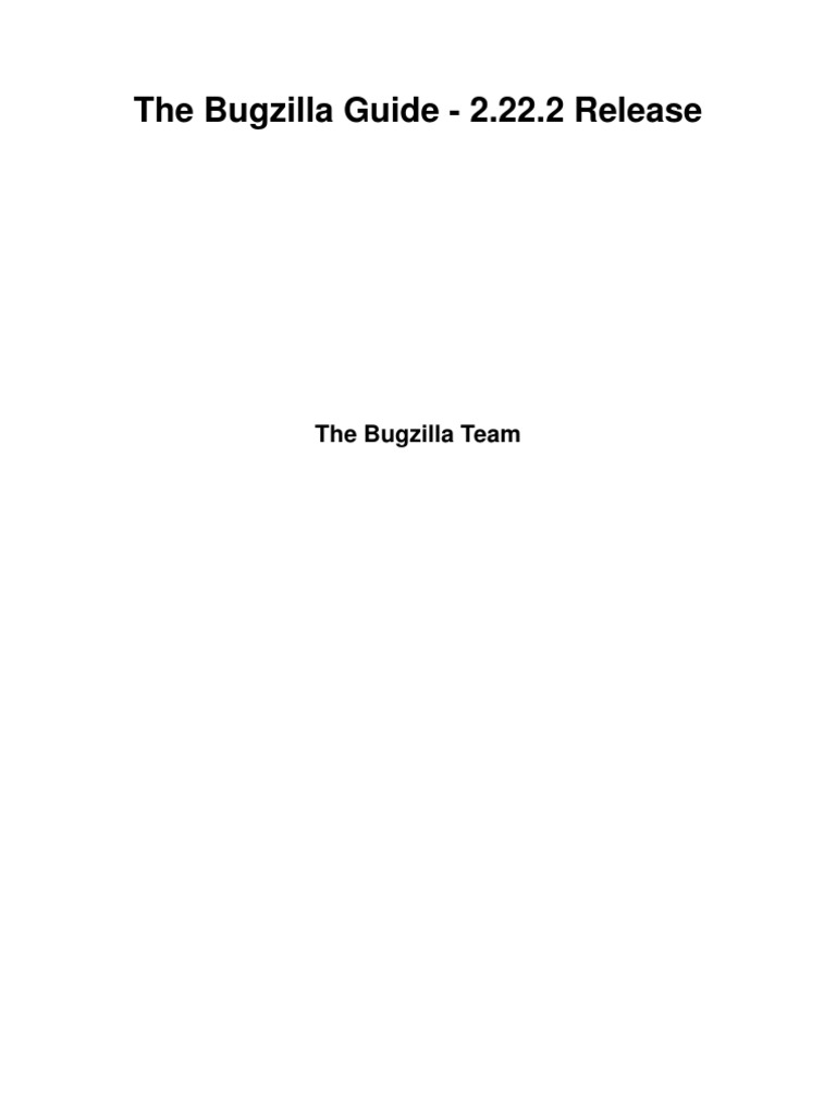 Bugzilla Guide | PDF | Perl | Operating System