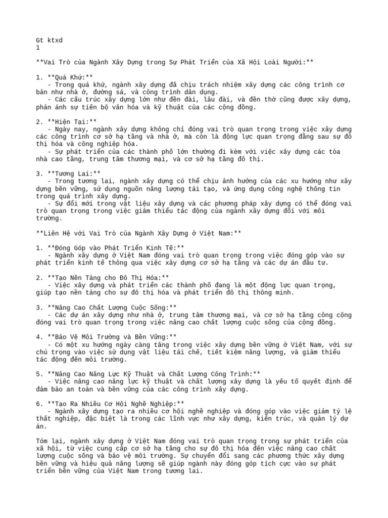 GTKT Xây Dựng PDF | PDF