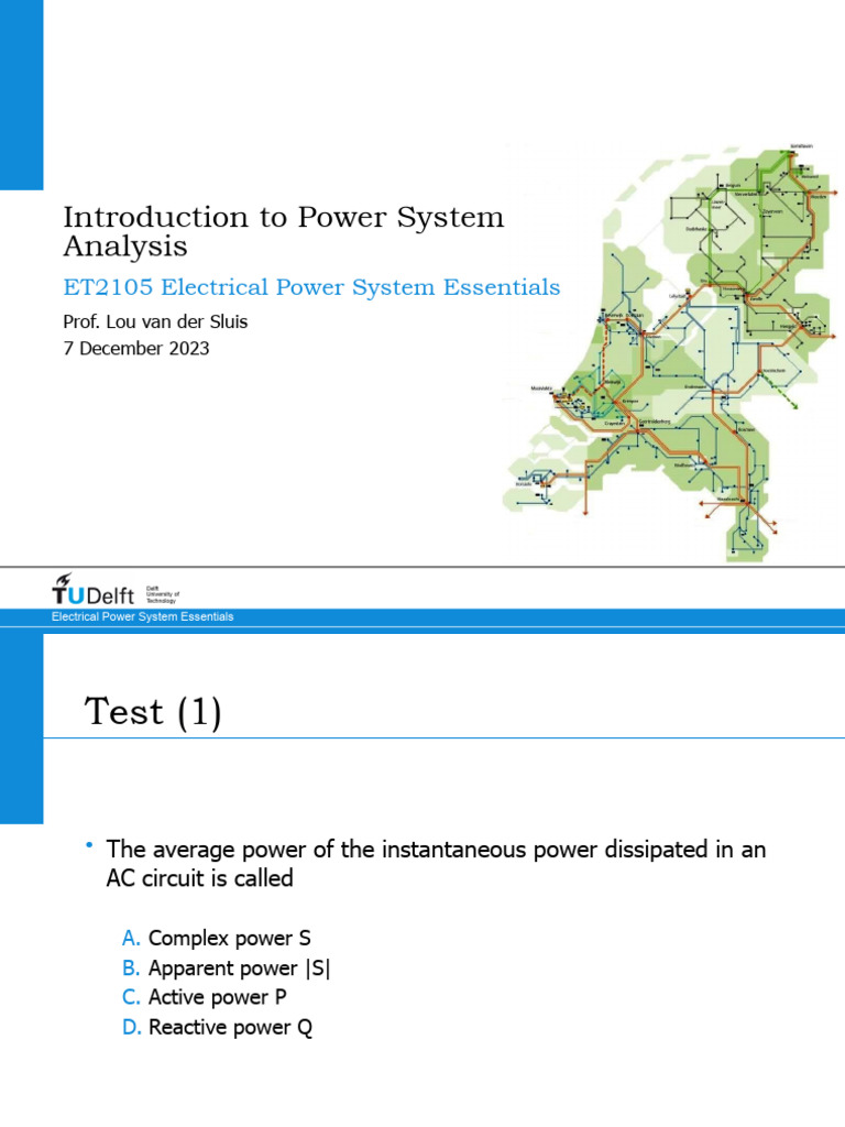 Introduction To Power System Analysis | PDF | Ac Power | Alternating Current