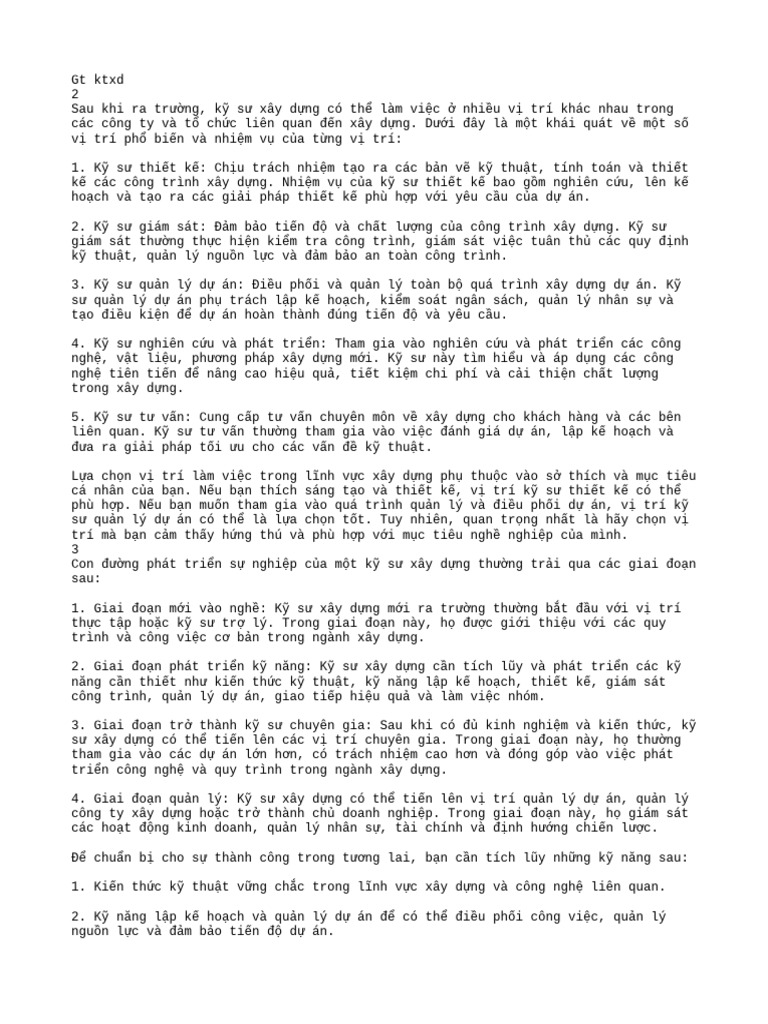 Giới Thiệu KTXD | PDF