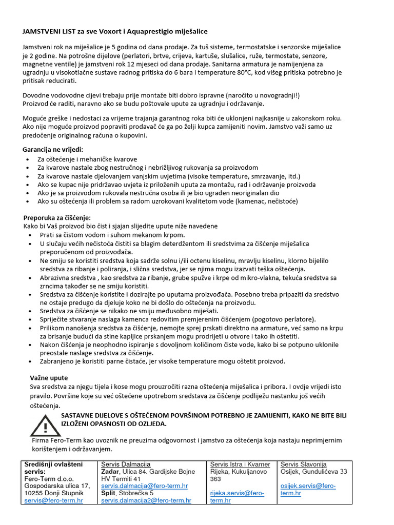 v453051 Jamstveni-List HRV | PDF
