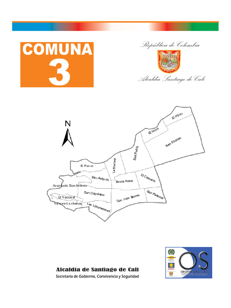Comuna 3 de Cali: Datos y Servicios | PDF | Santiago