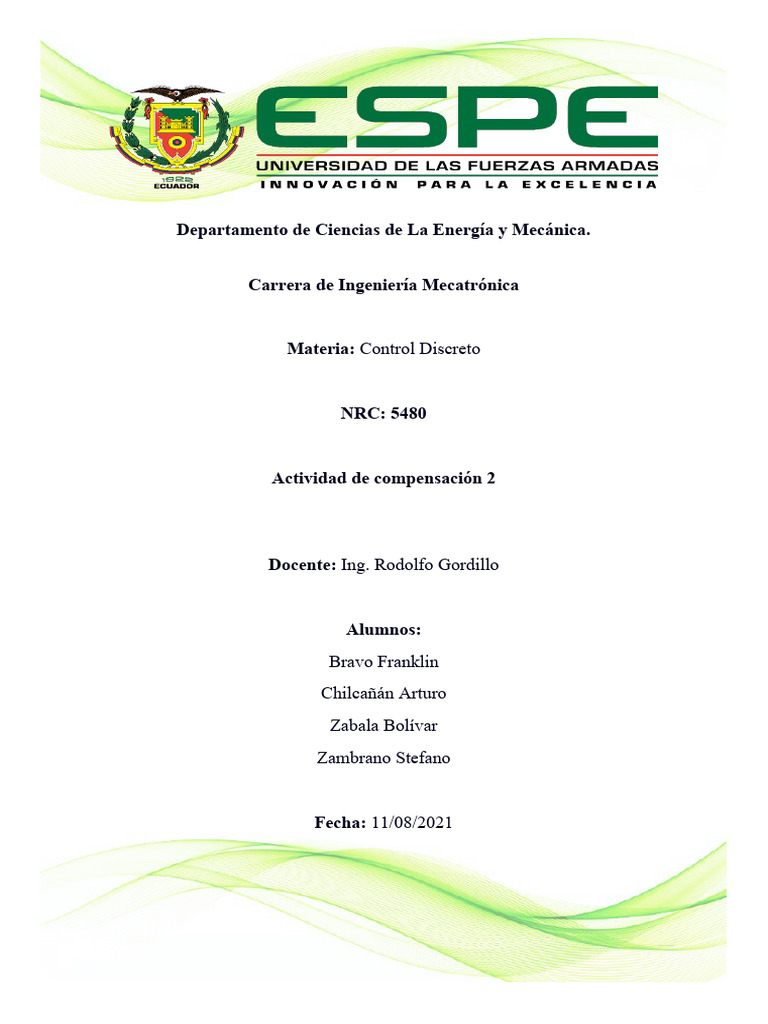 AC2 BravoF ChilcañanA ZabalaB ZambranoS | PDF | Matlab | Simulación