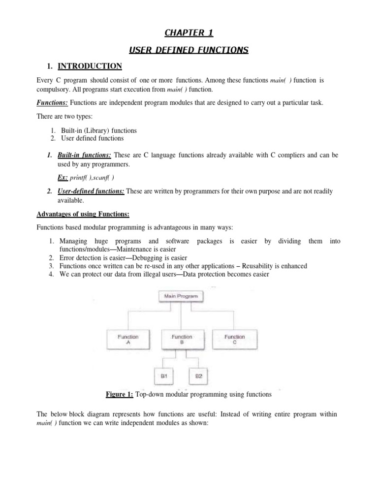 FUNCTIONS | Download Free PDF | Parameter (Computer Programming) | Control Flow
