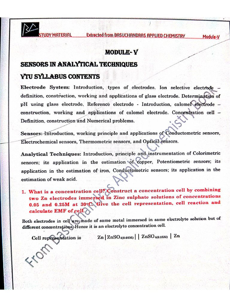 Chemistry module 5 | PDF