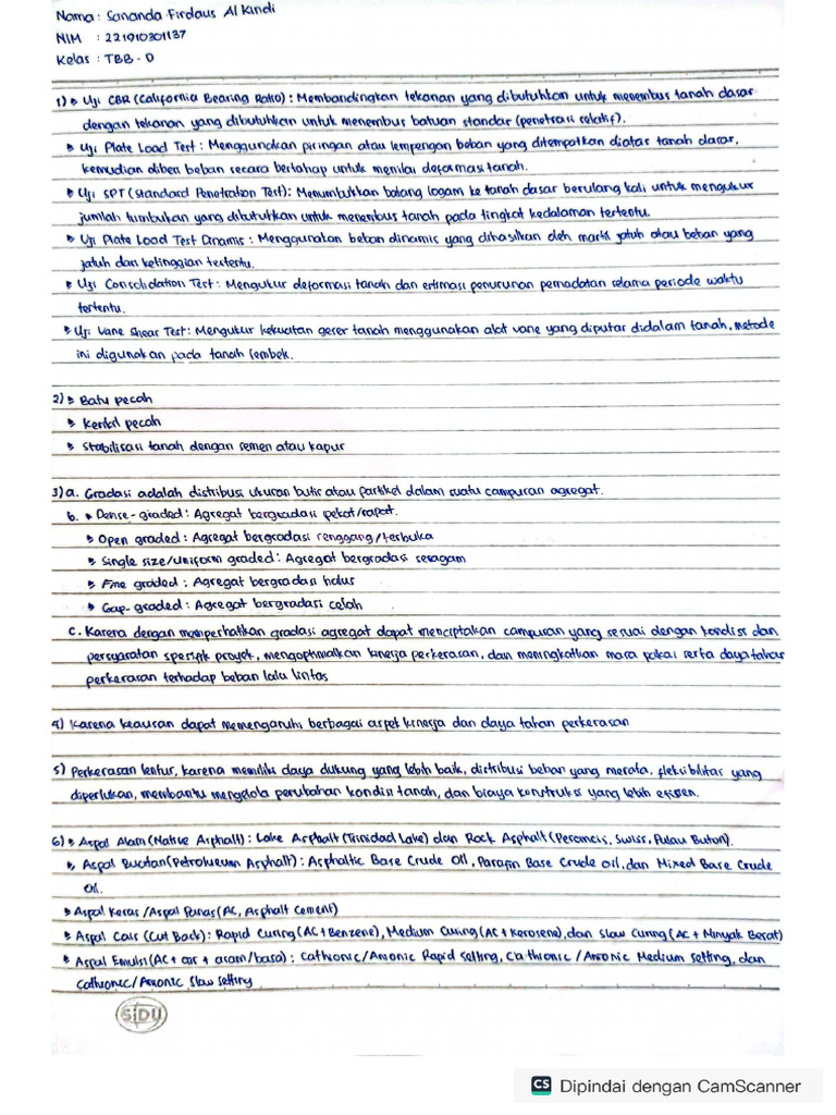 Tugas TBB - Sananda Firdaus Al Kindi - 221910301137 | PDF