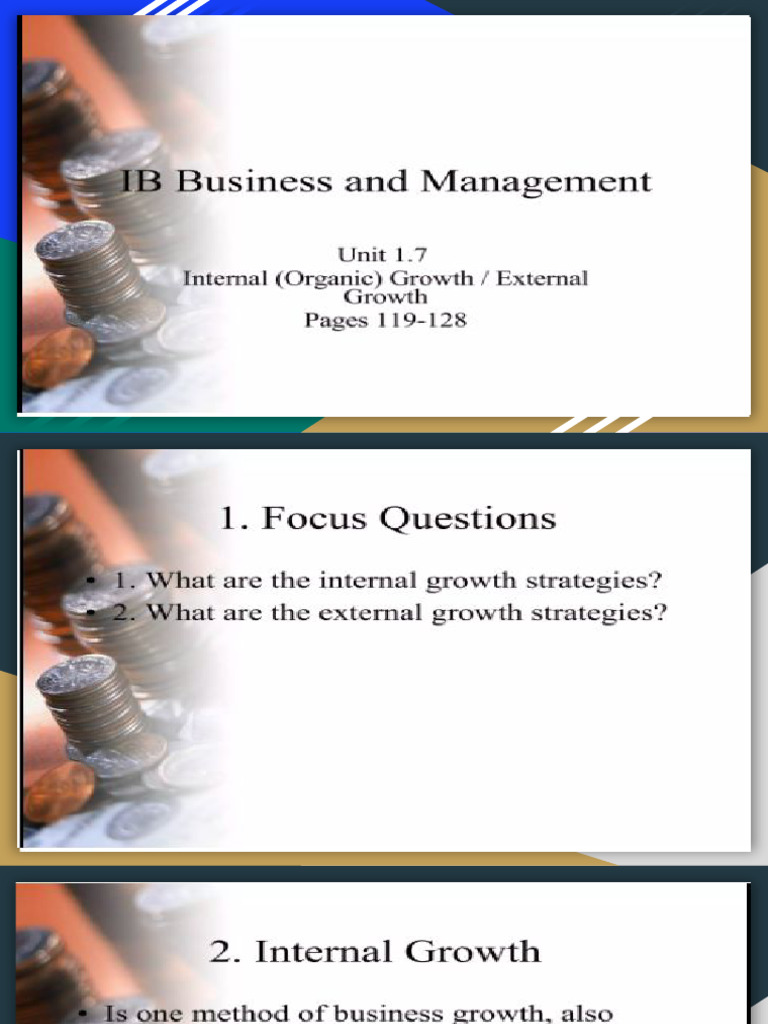 Internal Vs External Growth | PDF