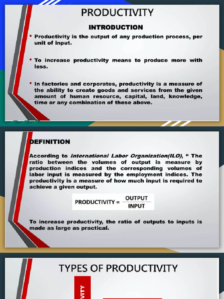 Productivity Rate | PDF