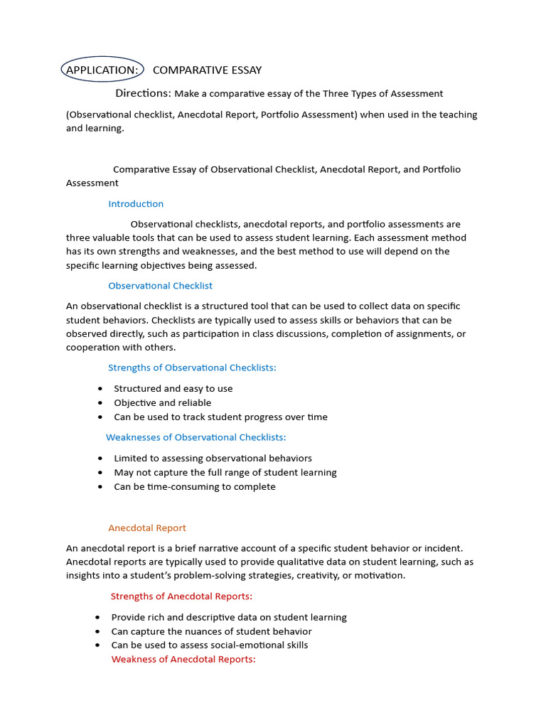 Assessment Tools for Educators | PDF | Learning | Essays