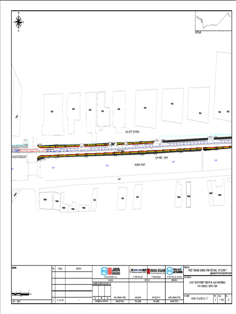 Layout Reinstatemen Pedestrian Rawatembaga | PDF