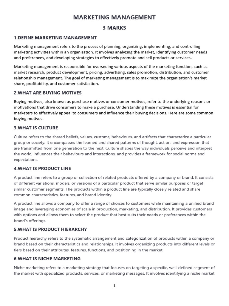 Marketing Management | PDF | Marketing | Consumer Behaviour