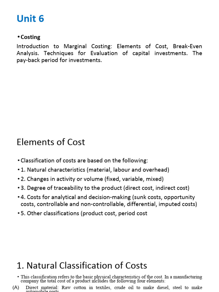 Unit 6 | PDF | Net Present Value | Discounted Cash Flow