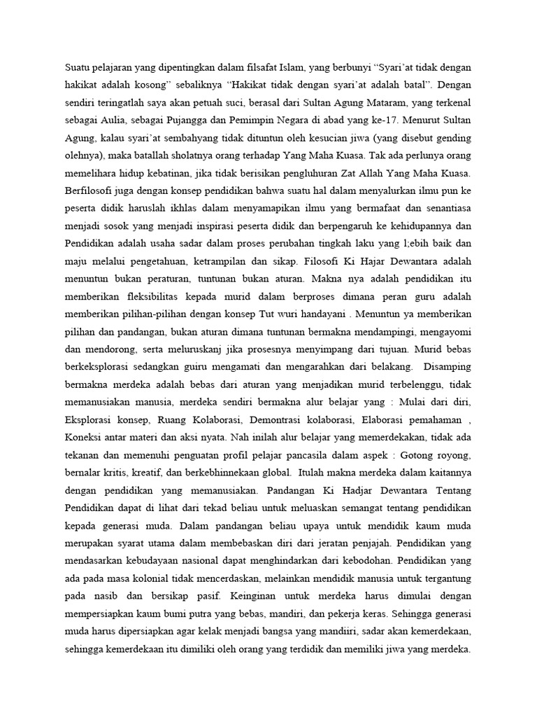 Ki Hajar Dewantara Filosofi Pendidikan Indonesia | PDF