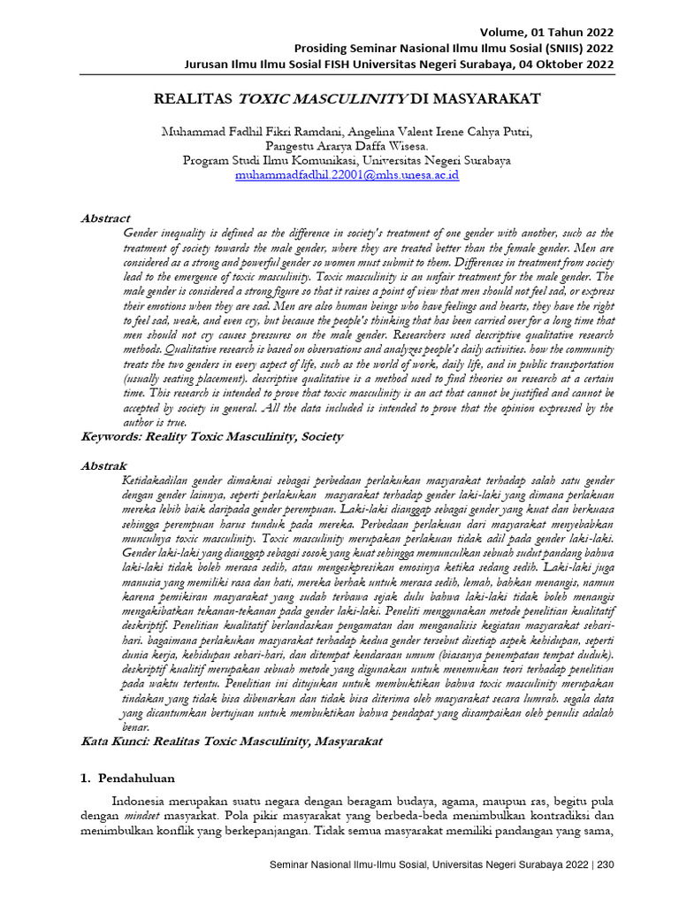 60-Article Text | PDF | Qualitative Research | Masculinity