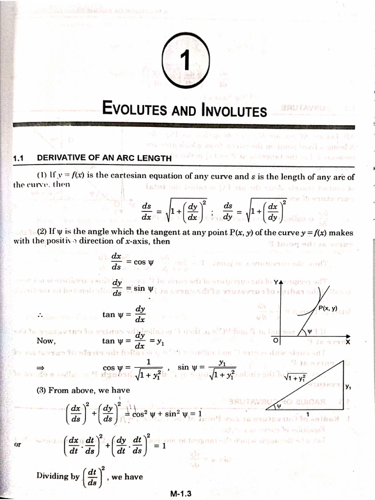 Curvature, Evolute, Involute | PDF
