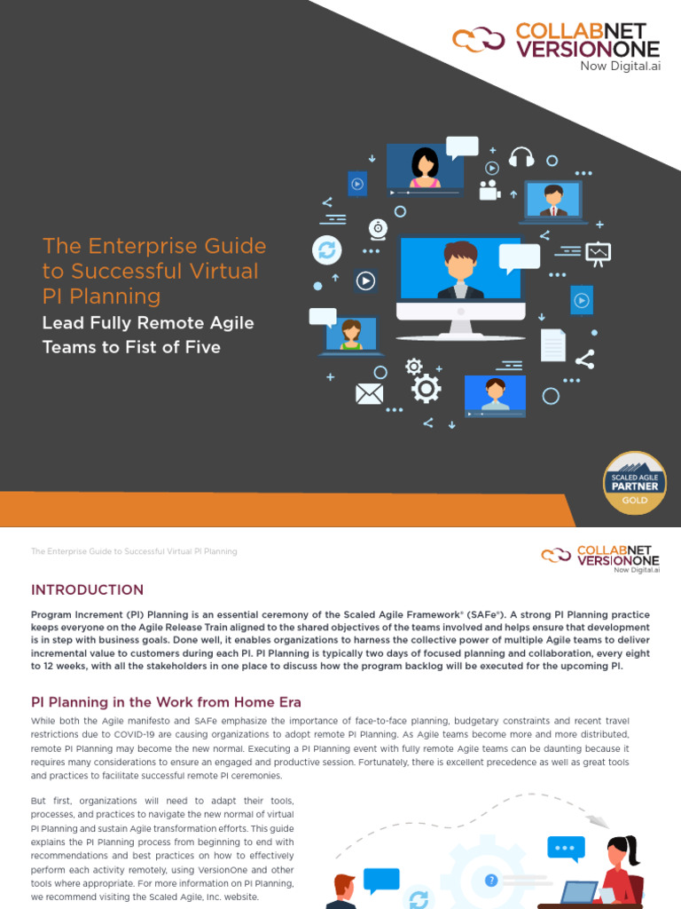 The Enterprise Guide To Successful Virtual Pi Planning | PDF | Agile Software Development ...