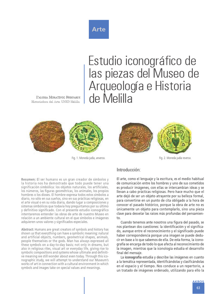 Estudio Iconográfico de Las Piezas Del Museo de Arqueología e Historia ...