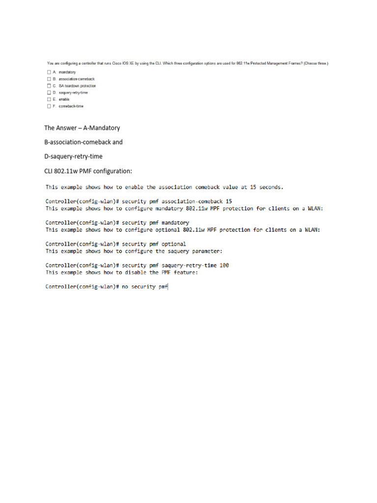 802.11W - Protected Management Frame | PDF | Wireless Lan | Ieee 802.11