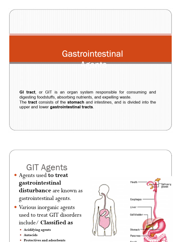 GIT Agents 2021 | PDF | Sodium Bicarbonate | Hydrochloric Acid