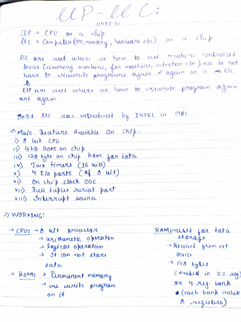 micro unit -4 | PDF | Manufactured Goods | Computing