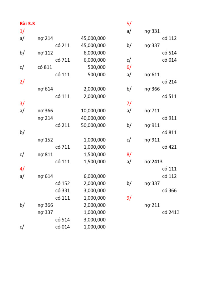 Bài Tap KTC c3 4 | PDF
