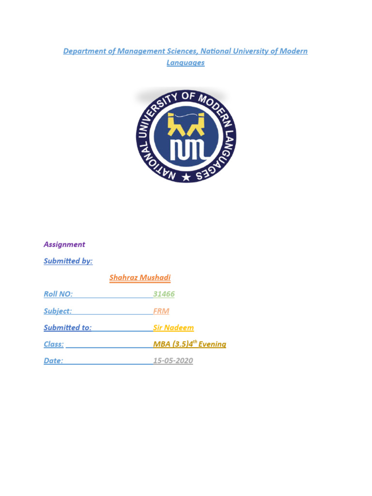 FRM Assignment 2 | PDF | Liquidity Risk | Financial Risk