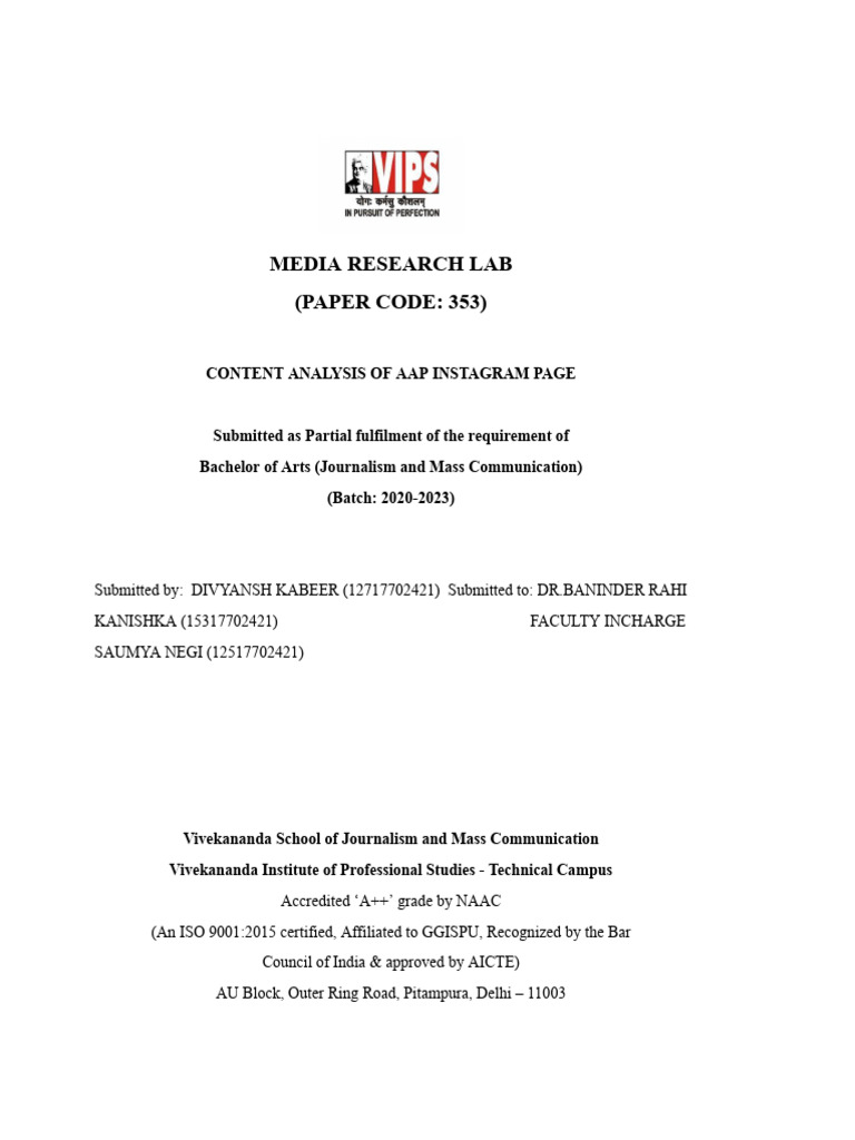 Media Research File-1 | PDF | Social Media | Popular Culture & Media ...