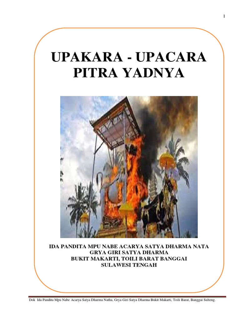 Upacara Upakara Pitra Yadnya | PDF