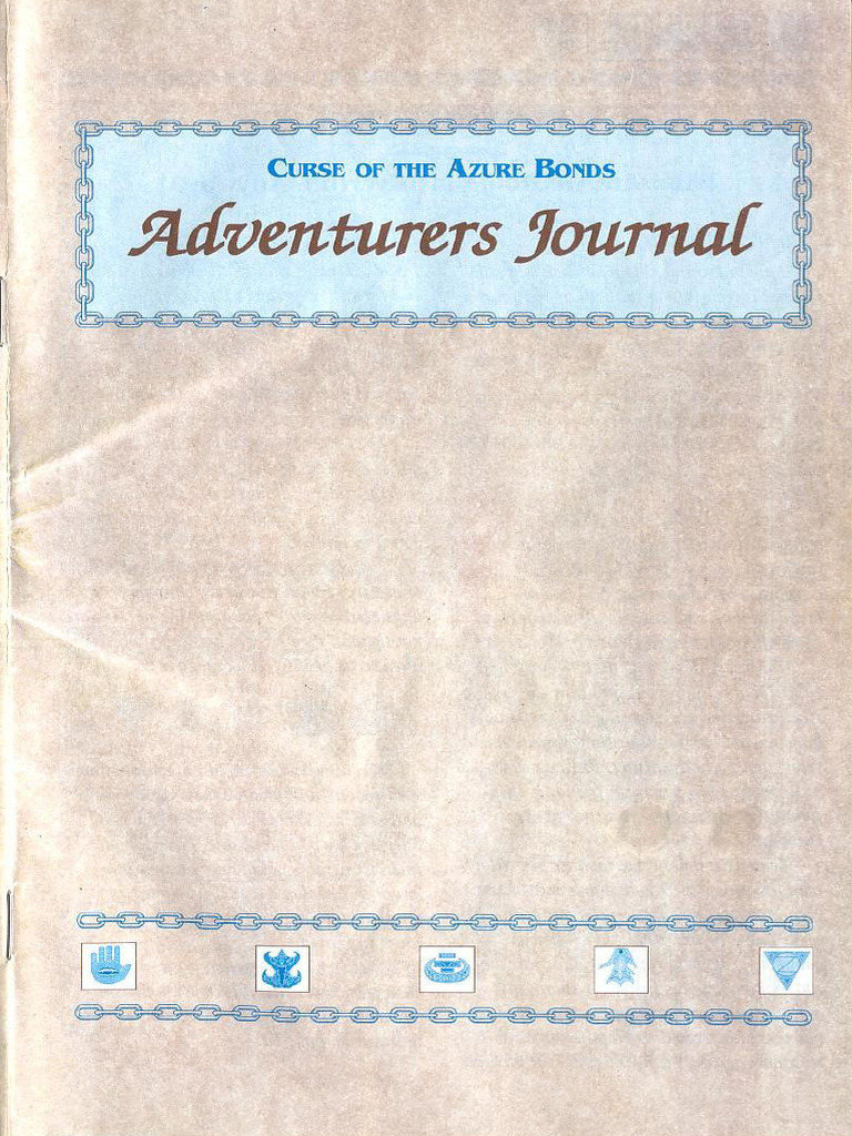 Curse of the Azure Bonds - Adventurers Journal (1989) | PDF