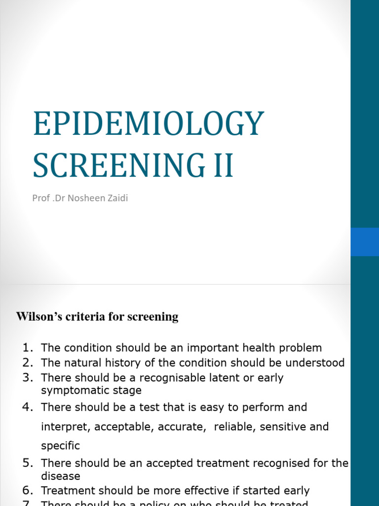 4.1 .C. Medicine - Lgis 27 Screening - II | PDF | Sensitivity And ...