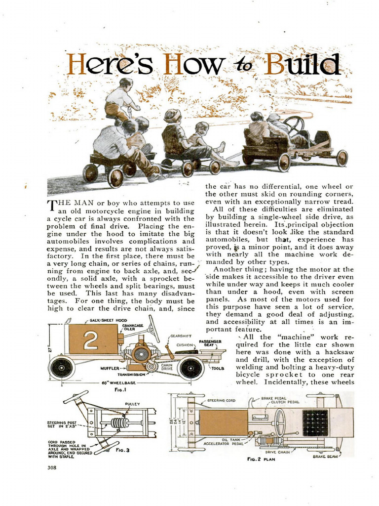 Cycle Car PM-1930-08-308 | PDF