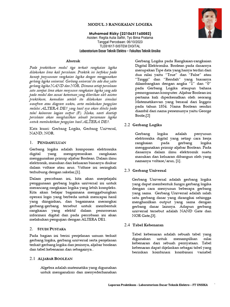 LAPRAK (3) - C3 - 052 - Muhamad Rizky | PDF