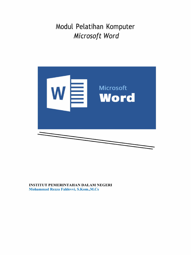 Modul Pelatihan Komputer Microsoft Word-1 | PDF