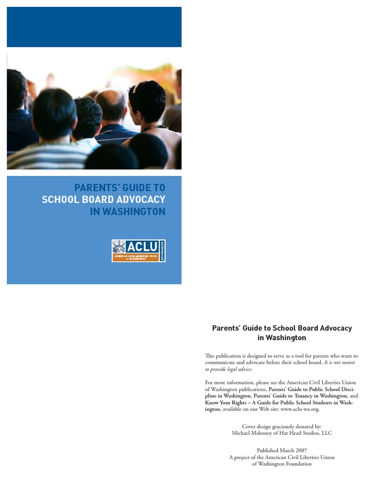 Advocacy Guide Parents 3 07 | PDF | American Civil Liberties Union ...