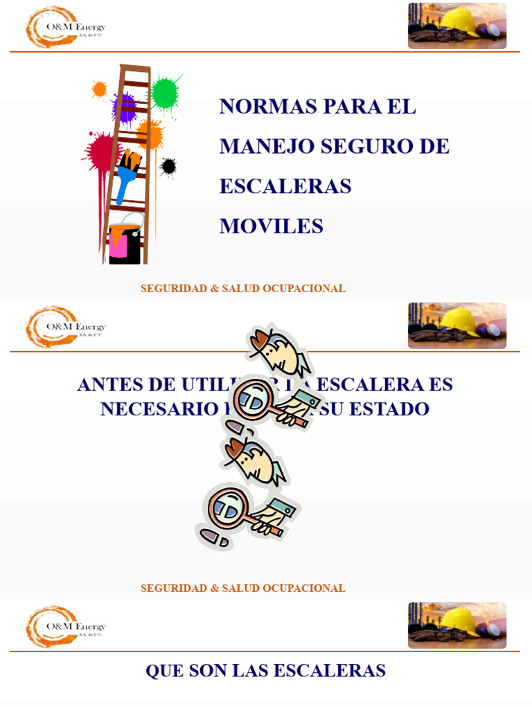Uso de Escaleras | PDF | Escalera | Seguridad y salud ocupacional