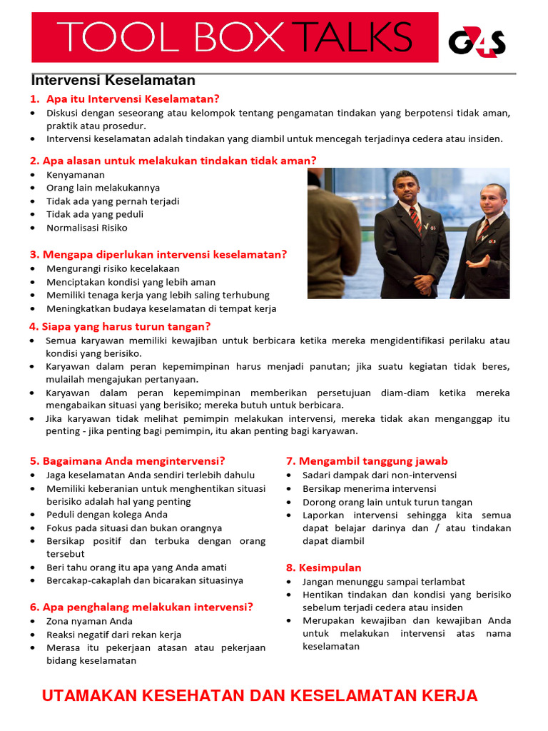 Toolbox Talk February 2023 - Intervensi Keselamatan (Safety ...